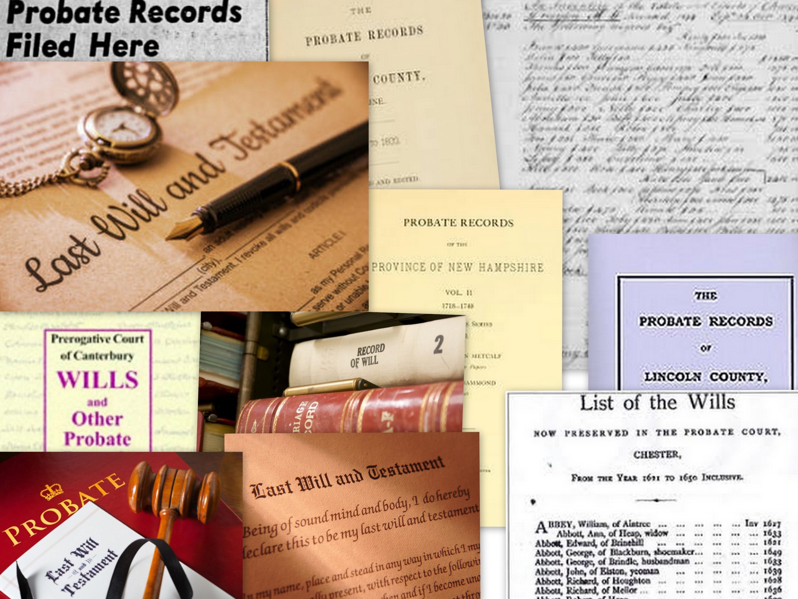 Probate Records Glossary - The Ancestor Hunt